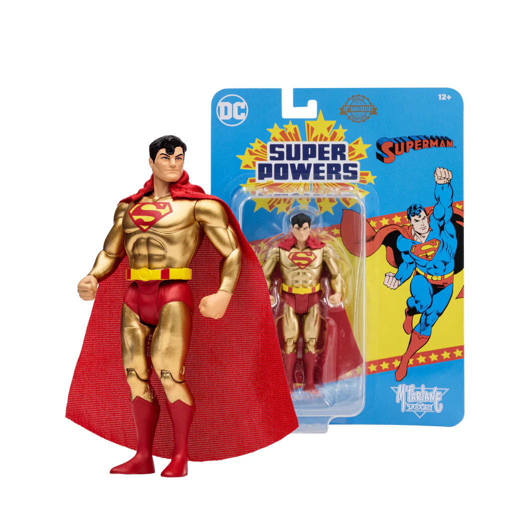 DC Super Powers 4 Inch Action Figure Wave 7 - Superman (Gold Edition ...